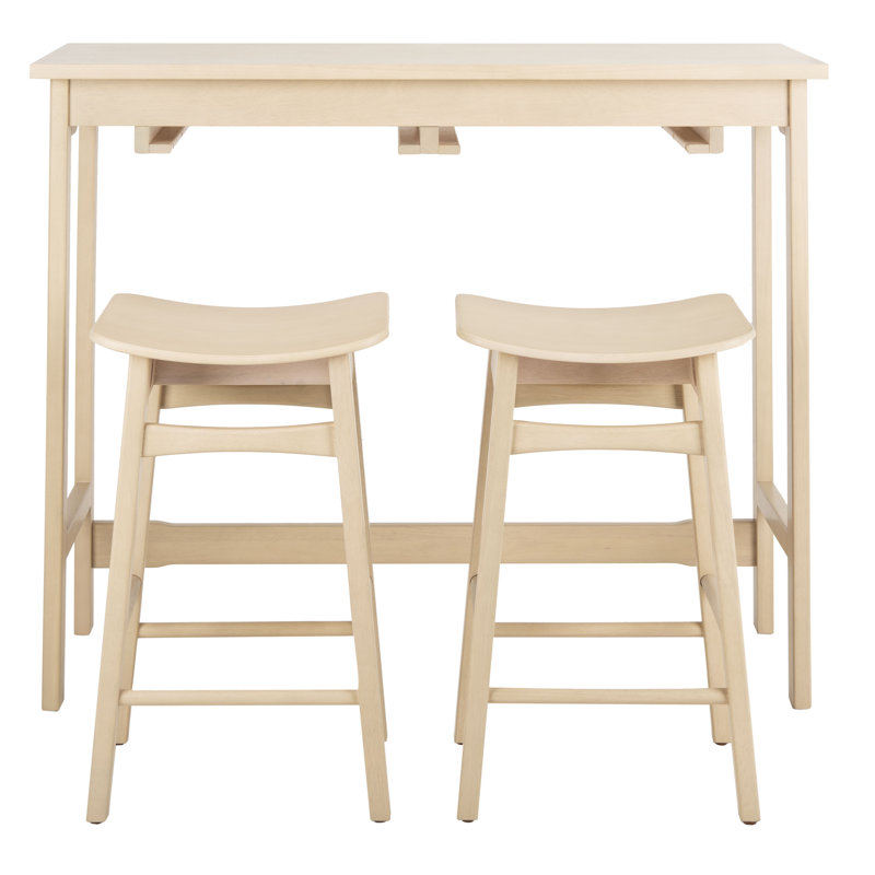 Donegal 3 Piece Dining Set Ebern Designs Color White Oak